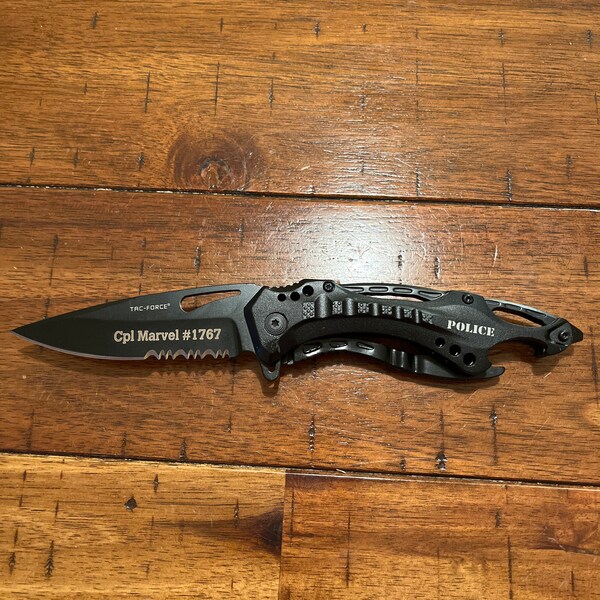 Personalized POLICE POCKET KNIVE Knives Law Enforcement Officer Cop ...