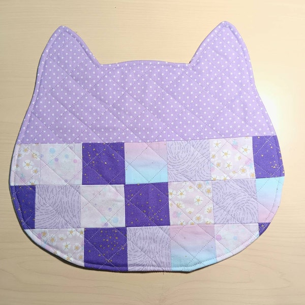 Cosy Cat Placemat PDF Sewing Pattern; Cat Lover Gift; Cat Food Mat; Pet ...