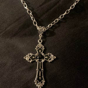 Large Cross on Chunky Chain Gothic - Etsy