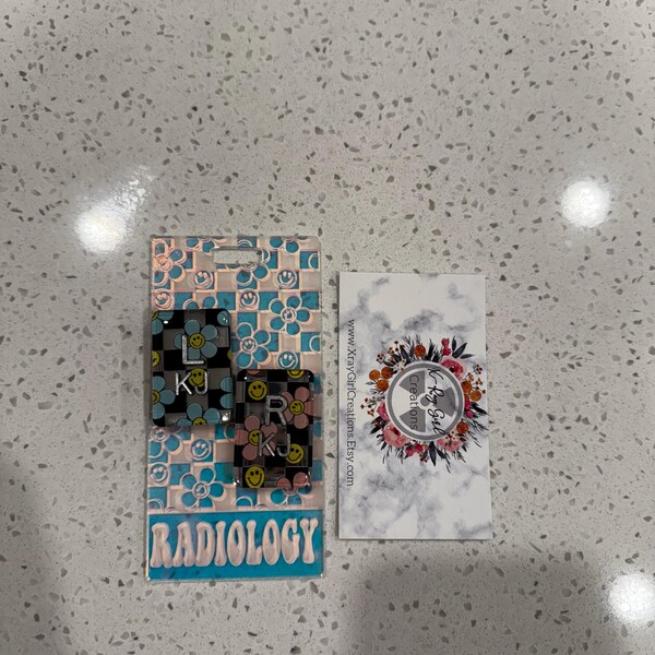 Solid Color X-ray Marker Set - White Border Xray Markers - Glitter X ...