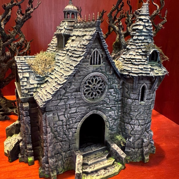 Wightwood Abbey Church Dnd Miniature Terrain Dungeons and Dragons, D&D ...
