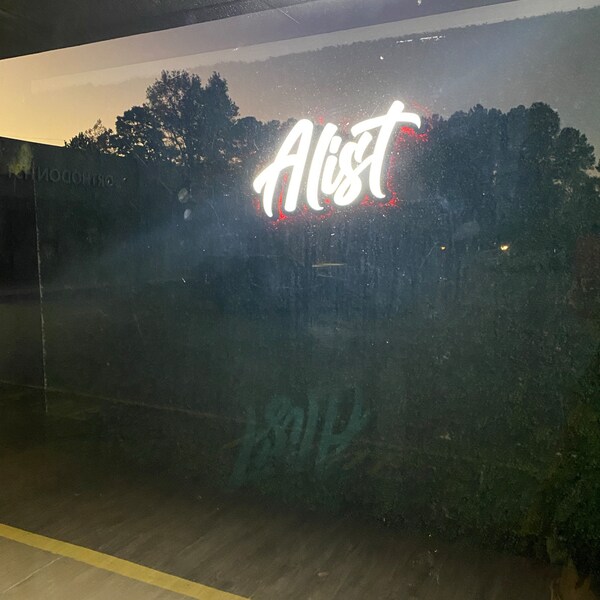 3D Custom Office Sign Led Backlit Halo Light , Back Lit Sign for ...