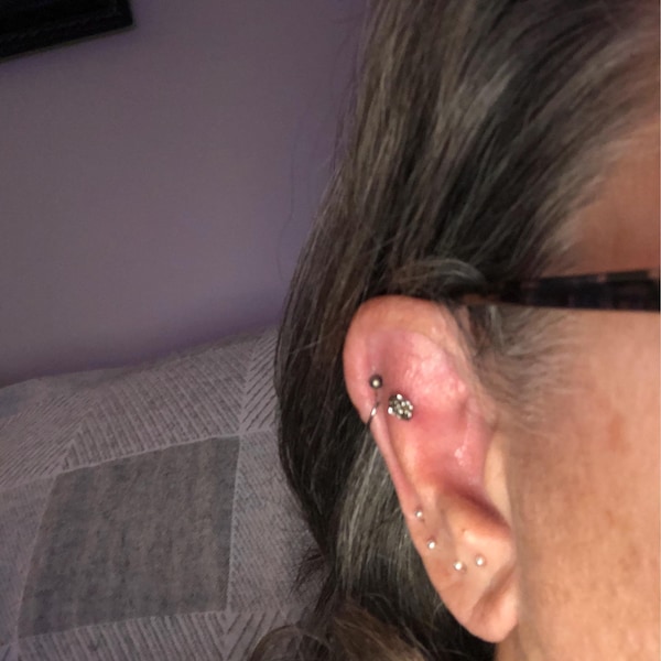 Princess Tiara Ear Cuff With CZ 925 Sterling Silver, No Piercing Needed ...