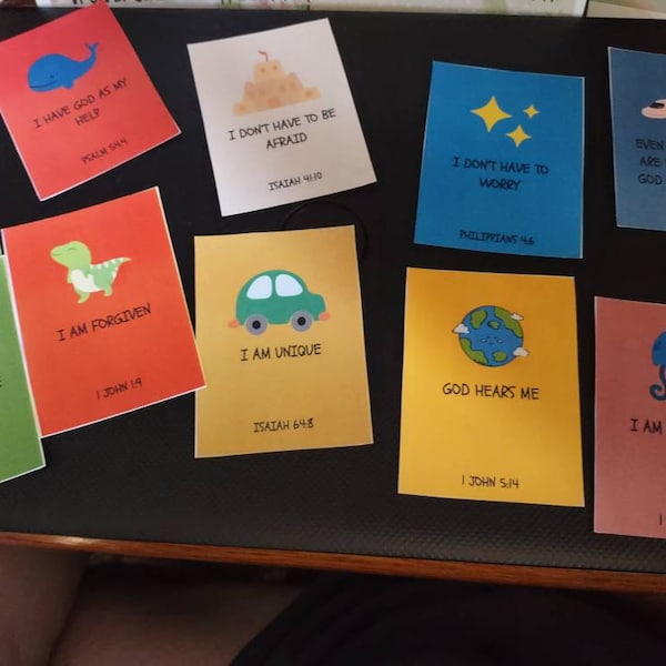 Minimalist Biblical Affirmation Cards | Scripture Cards Empowering ...