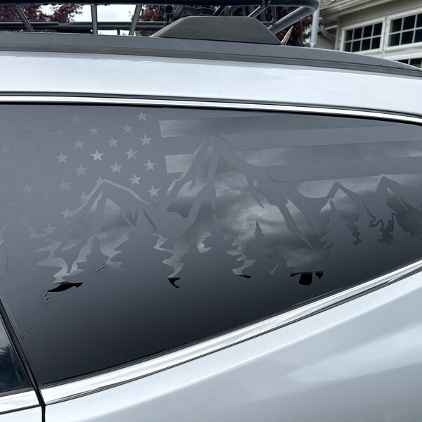 Fits 2009-2017 Chevrolet Traverse Rear Side Window American Flag ...