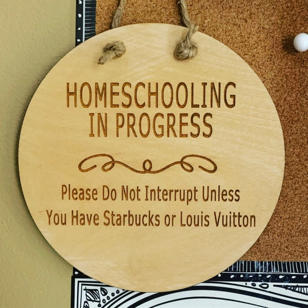 CUSTOMIZABLE Homeschool Distance Learning Front Porch Sign - Etsy