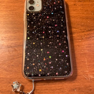IPhone 15 Celestial Space Astronomy Case With Holographic Stars Glitter ...