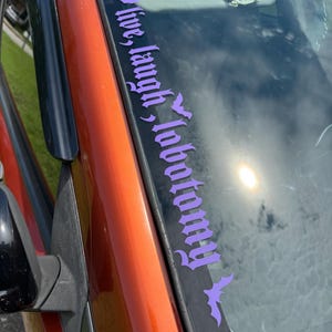 Support Your Local Cryptids Bumper Decal, Spooky Car Accessories ...