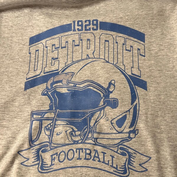 Retro Detroit Football Shirt, Distressed Detroit Football Sweatshirt ...