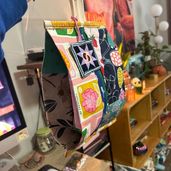 Triangular Wide Bag PDF Sewing Pattern Canvas Tote Pattern Tutorial 2 SIZES AVAILABLE - Etsy