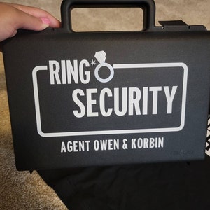 Ring Security Case, Ring Bearer Briefcase for Wedding, Ring Security ...