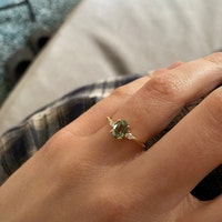 Volcano 1 18K Yellow Gold Engagement Ring, Nature Ring, Diamond Ring ...