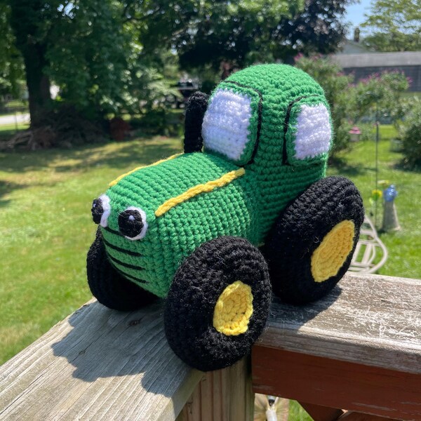 Crochet Pattern: Tractor Farm Vehicle Stuffed Toy, Vehicle Soft Toy ...