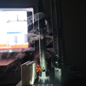 3D Printed Venting SLS Rocket A Desktop Model of Nasa's Space Launch ...