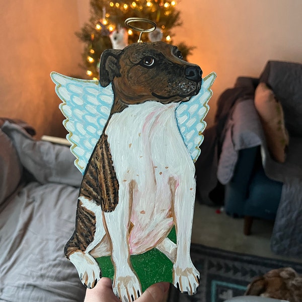 Custom Dog Tree Topper, Christmas Tree Topper, Dog Memorial ...