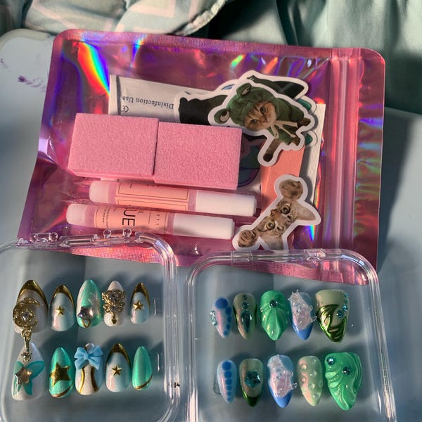 Spirit Blossom Ahri Press on Nails | League of Legends Inspired | Ahri ...