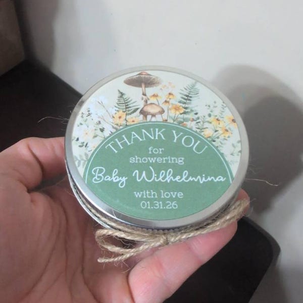 Bulk Baby Shower Candle Favors | Mushroom Forest Baby Shower ...