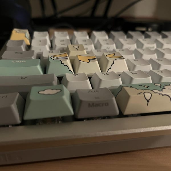 34 Keys Basic Korean Keycaps, Alphabets Only, PBT, Hangul Keycap Set ...