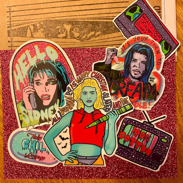 Favorite Scary Movie 7 Pc. Sticker Pack for Laptops, Iphones ...