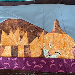 Spotted Cat Paper-piecing Pattern PDF - Etsy