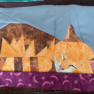 Spotted Cat Paper-piecing Pattern PDF - Etsy