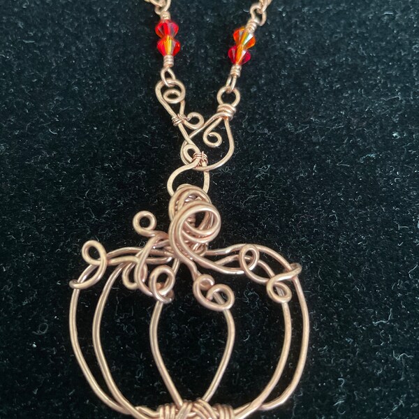 Wire Wrapped Pumpkin Pendant Template Pattern : Downloadable File With ...