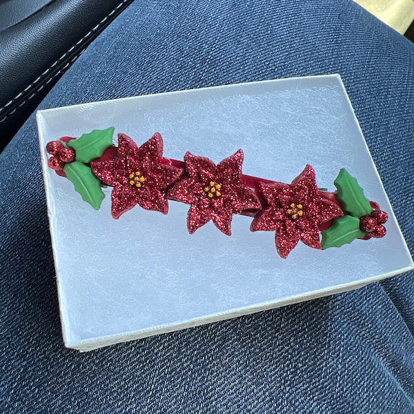 Green and Gold Hair Barrette, Green Hair Clip, Green Barrette ...
