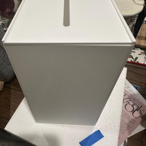 Beige Acrylic Card Box | Matte Wedding Acrylic Box | Cards and Gifts ...