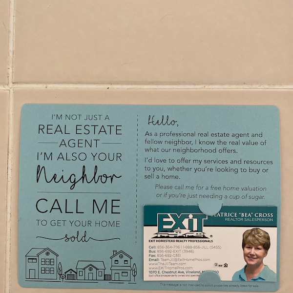 Set of I'm Not Just a Real Estate Agent, I'm Also Your Neighbor Mailer ...