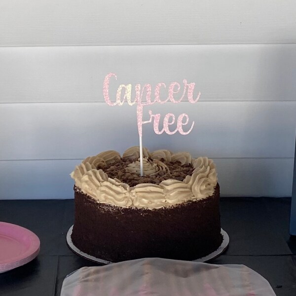 Cancer Free Cake Topper, Cancer Sucks Cake Topper, Celebrating Cancer ...
