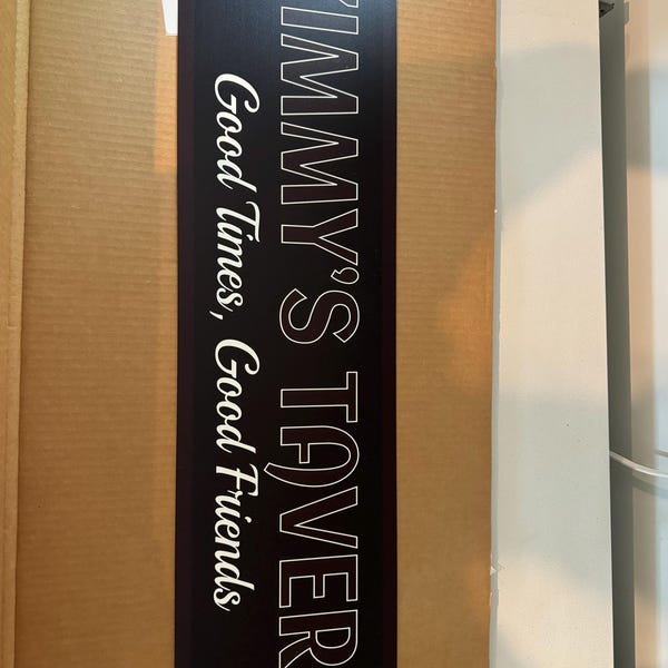 Good Times & Friends Tavern Sign, Personalized Tavern Owner Bartender ...