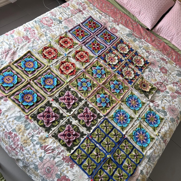 Magic Circles Scarf Pattern by Jane Crowfoot - Etsy