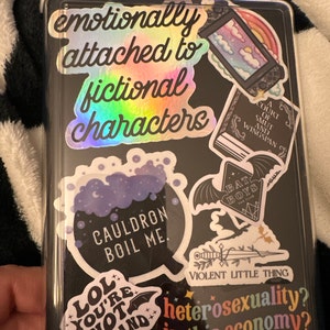 Books Heart Waterproof Sticker Reader Sticker Bookish Laptop - Etsy