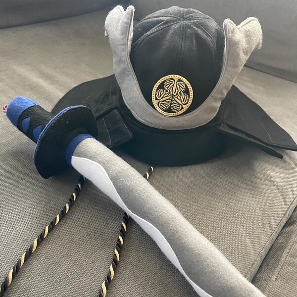 Fabric Kabuto, Samurai Helmet, Japanese Armor Hat, Shogun Kabuto - Etsy