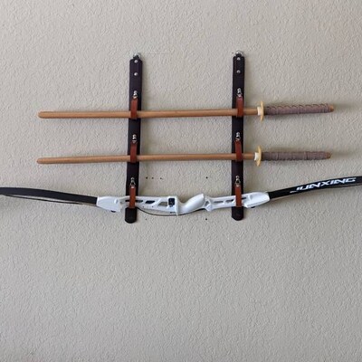 Hand Made Archery Leather String Keeper for Longbow / Horsebow / LARP ...