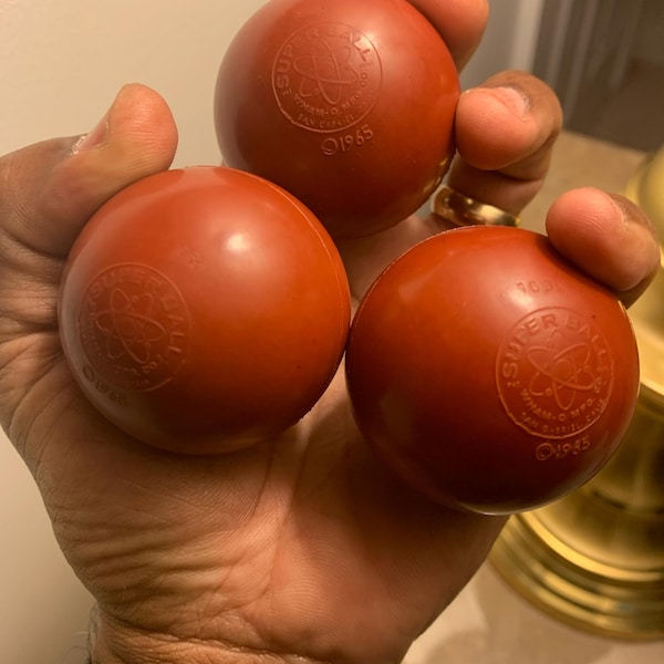THREE Original "1965" WHAM-O Super Balls Superballs - New Old Stock ...