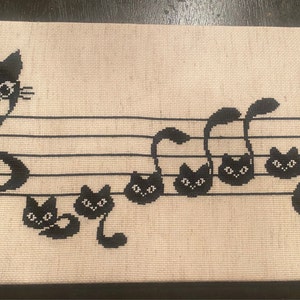 Heart of Musical Notes Cross Stitch Pattern, Music Cross Stitch ...