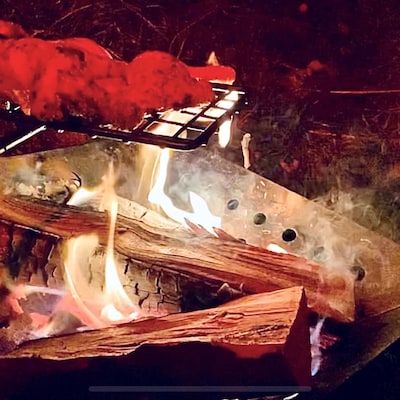 The Original Grill Mini Fire Anchor. Swing Arm. Outdoor Cooking ...