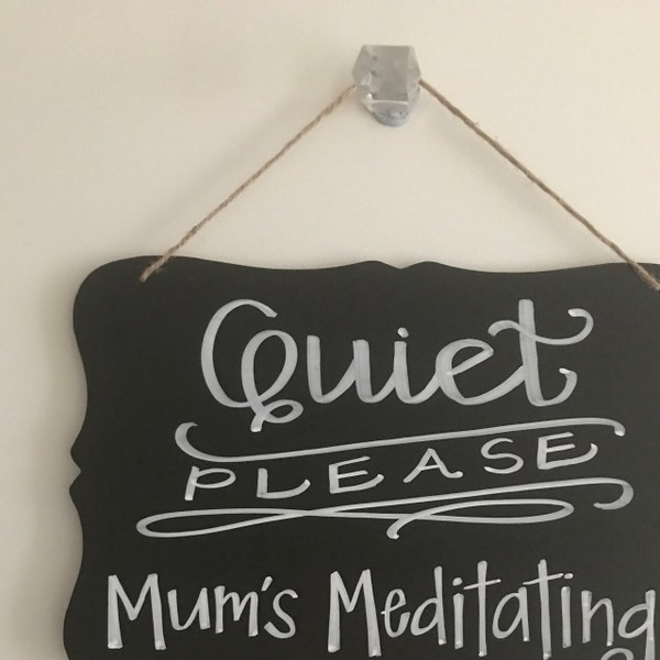 Nursery Chalkboard. Quiet Sign. Quiet Please Baby Sleeping Sign. Custom ...