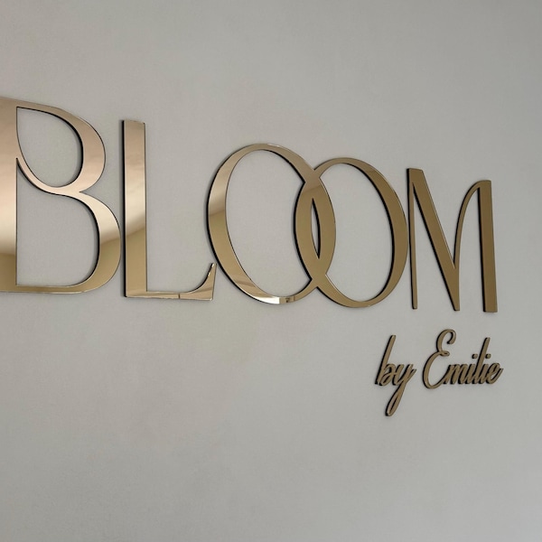 Large Entryway Sign for Wall , Custom Acrylic Lobby Sign , Double Sided ...