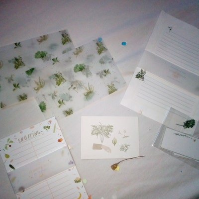 Letter Writing Set in My Garden - Etsy