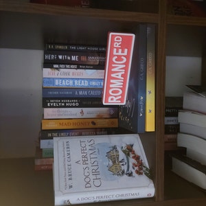 Library Street Sign Bookshelf Sign Personalized Laser Engraved Bookish ...