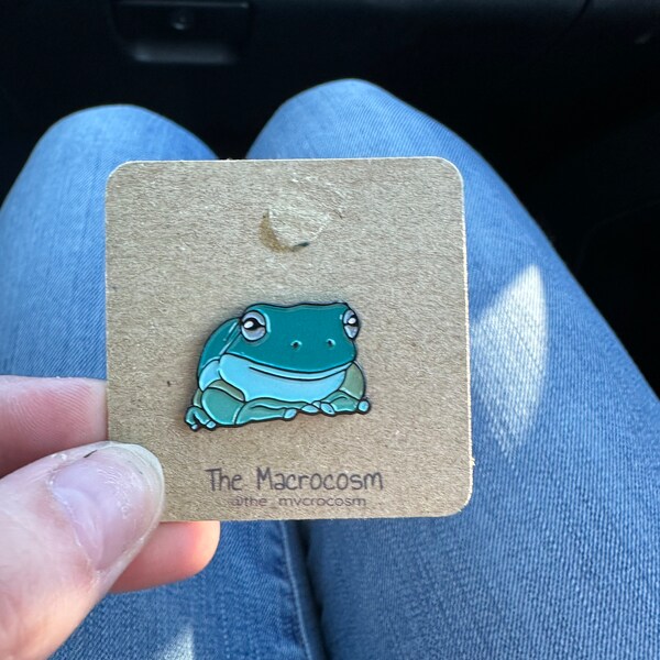 White's Tree Frog Dumpy Tree Frog Soft Enamel Lapel Pin - Etsy