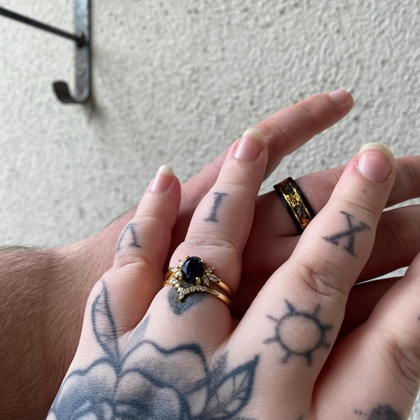 Custom Fidget Ring, Personalized Anxiety Ring, Hammered Spinner Band ...