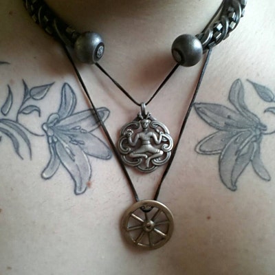 CUBIC Hand Forged CELTIC TORC Iron Torques Hammered Jewellery Jewelry ...