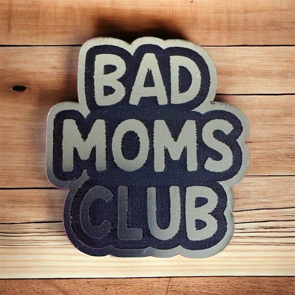 Bad Moms Club Leather Patch Hat SVG - Etsy