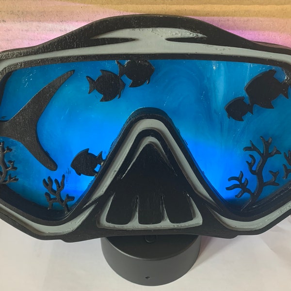 Scuba Diver Mask Layered SVG Laser Cut File, Multilayer Svg, 3d Svg ...