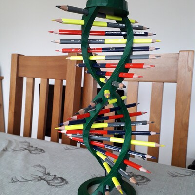 DNA Helix Pencil Holder - Etsy
