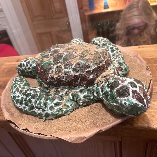 How to Make a 3D Papier Mache Green Sea Turtle - Etsy