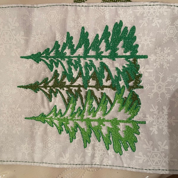 Small Three Majestic Pine Trees Machine Embroidery Design (available in ...